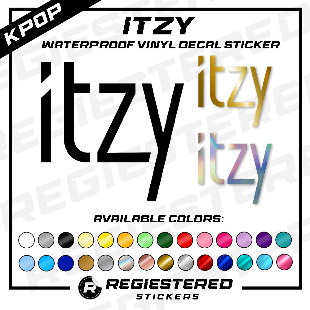 KPOP ITZY Logo Vinyl Decal Sticker Waterproof Helmet Motorcycle Bike ...