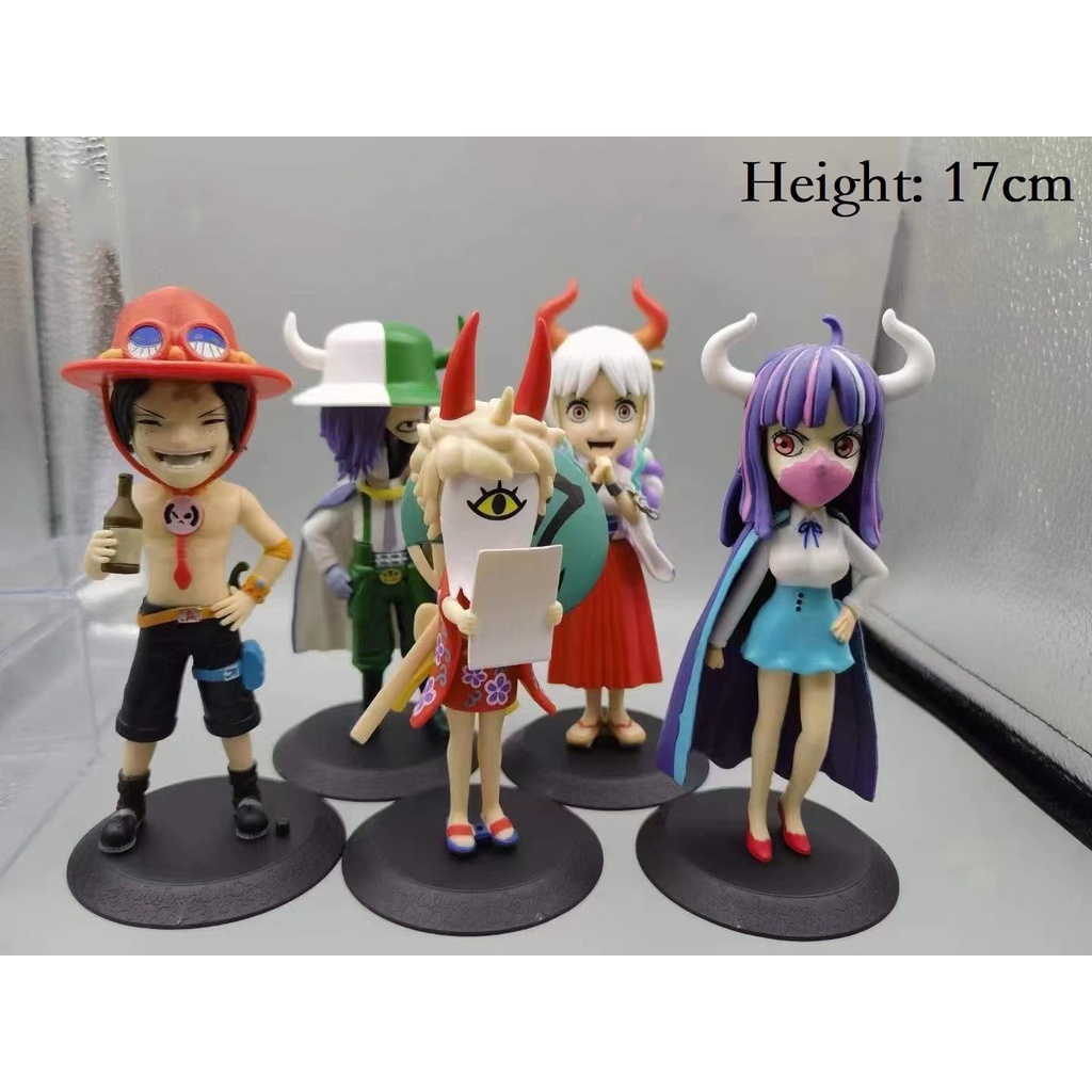 One Piece Qposket Luffy Zoro Chopper Sanji Franky Uta Brook Nami Set of ...