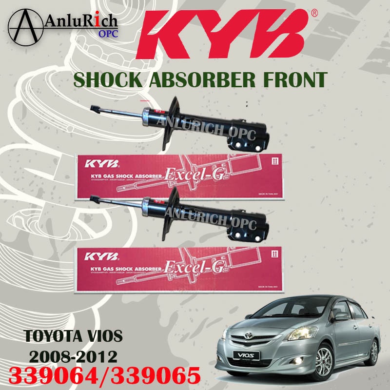 KYB SHOCK ABSORBER FRONT TOYOTA VIOS/YARIS 2008-2012 (SET) PART NO ...