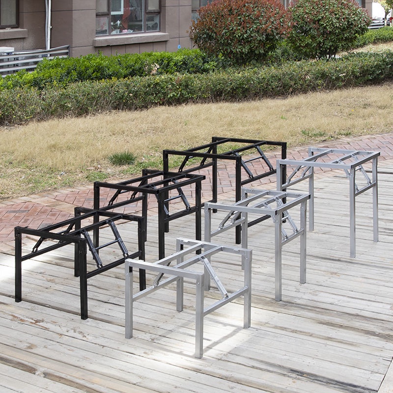 COD Wrought iron bracket table leg shelf folding frame square foldable ...