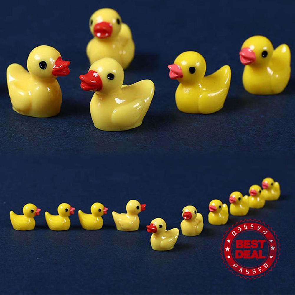 Veromoda 200 Pieces Mini Resin Ducks Yellow Tiny Duckies For School ...