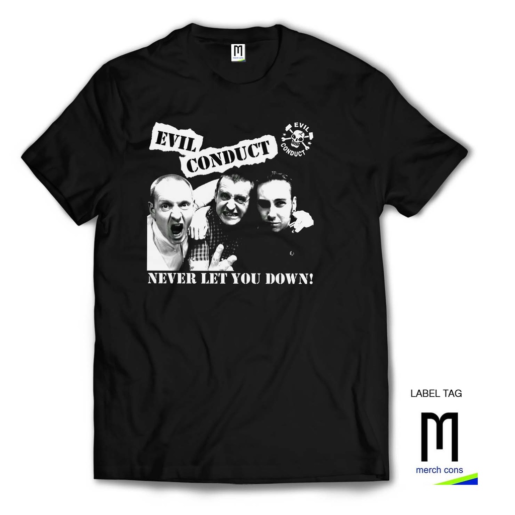EVIL CONDECT / punk Skinhead band t-shirt / Merchcons tag - Black ...