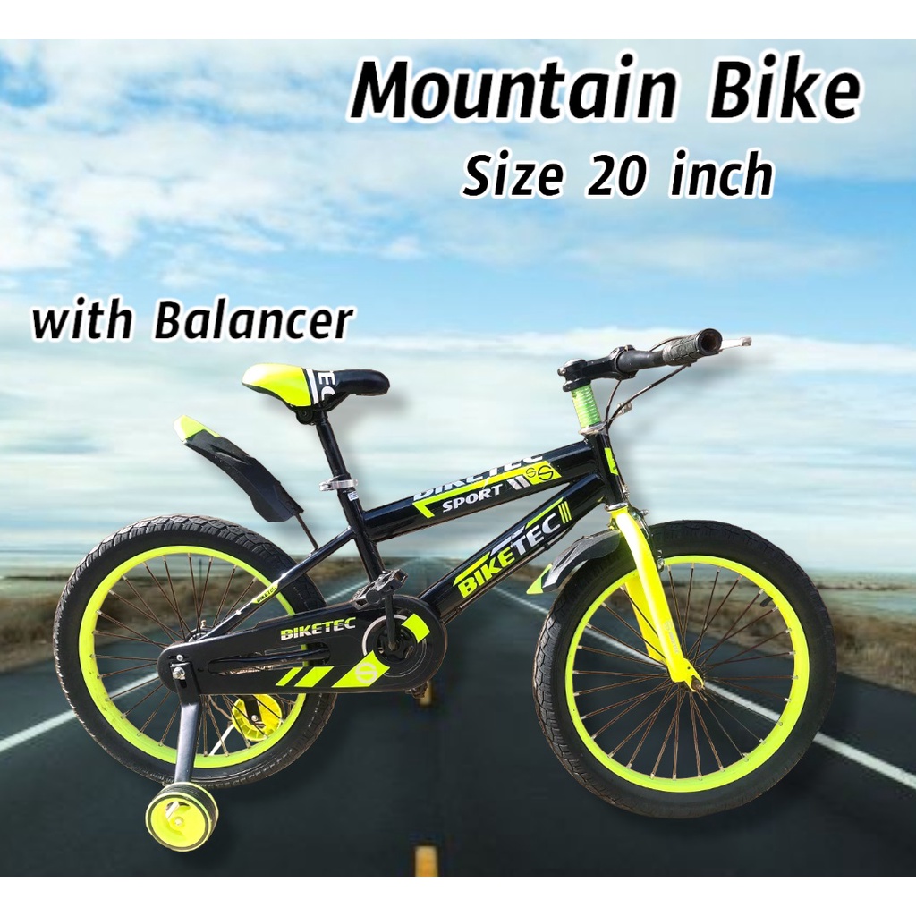 Size 20' Mountain bike bicycle with balancer for Teens/Adult | Shopee ...