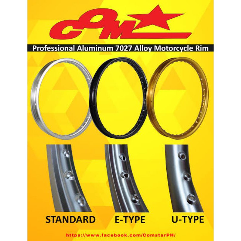 COMSTAR ALLOY RIM 1.6X17 STANDARD | Shopee Philippines