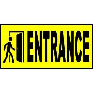 Shop entrance and exit sign for Sale on Shopee Philippines