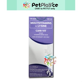 Cani-Vit Multivitamins with Lysine for All Pets Liquid Syrup 120ml and ...