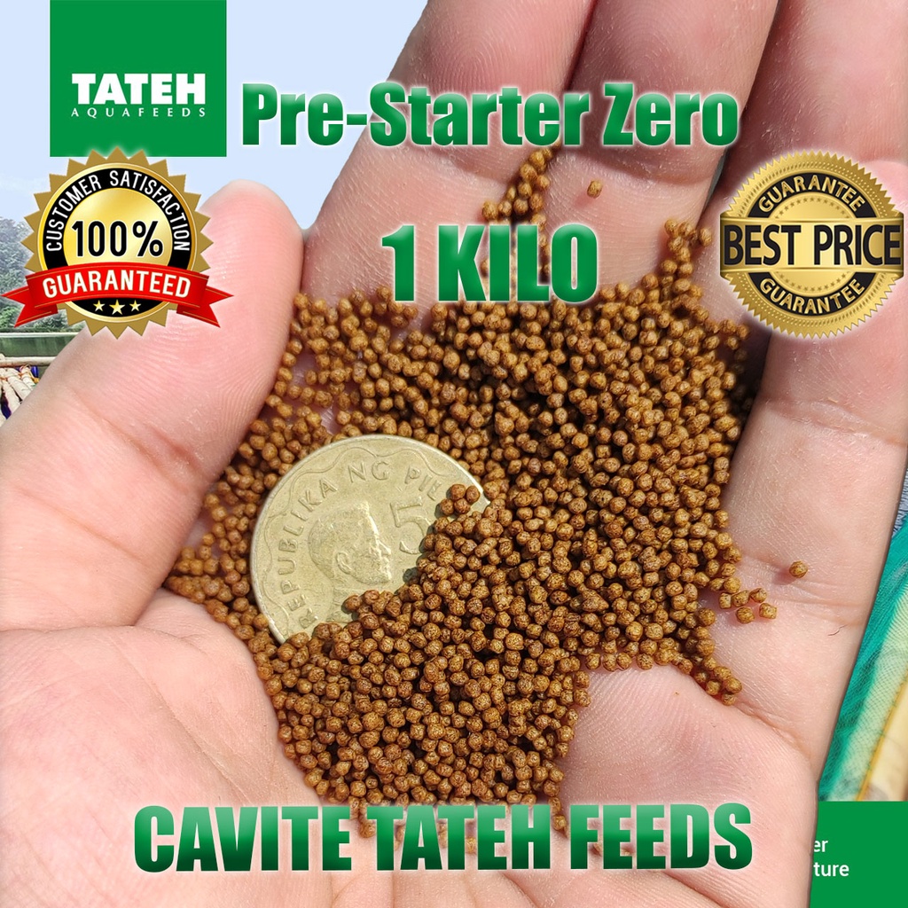 pre starter zero TATEH Aquafeeds 1KG Tilapia, Hito, Bangus, Koi Good ...