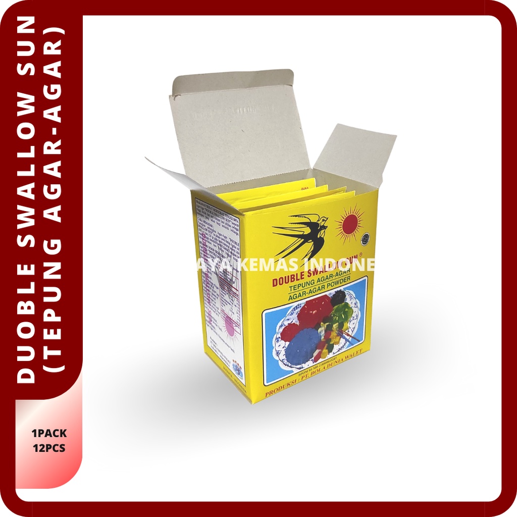 Agar Swallow | Agar Double Swallow Sun | Jelly Powder 1 Box | Shopee ...