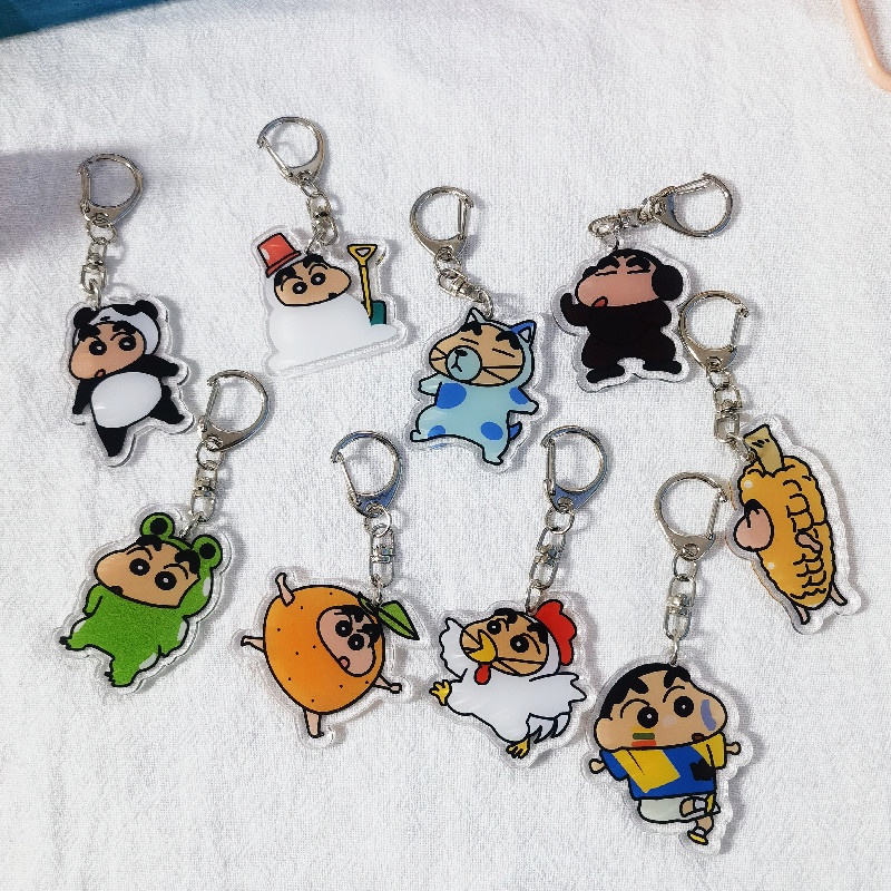 Crayon Shin-chan Cartoon Transparent Acrylic Key Chain Pendant | Shopee ...
