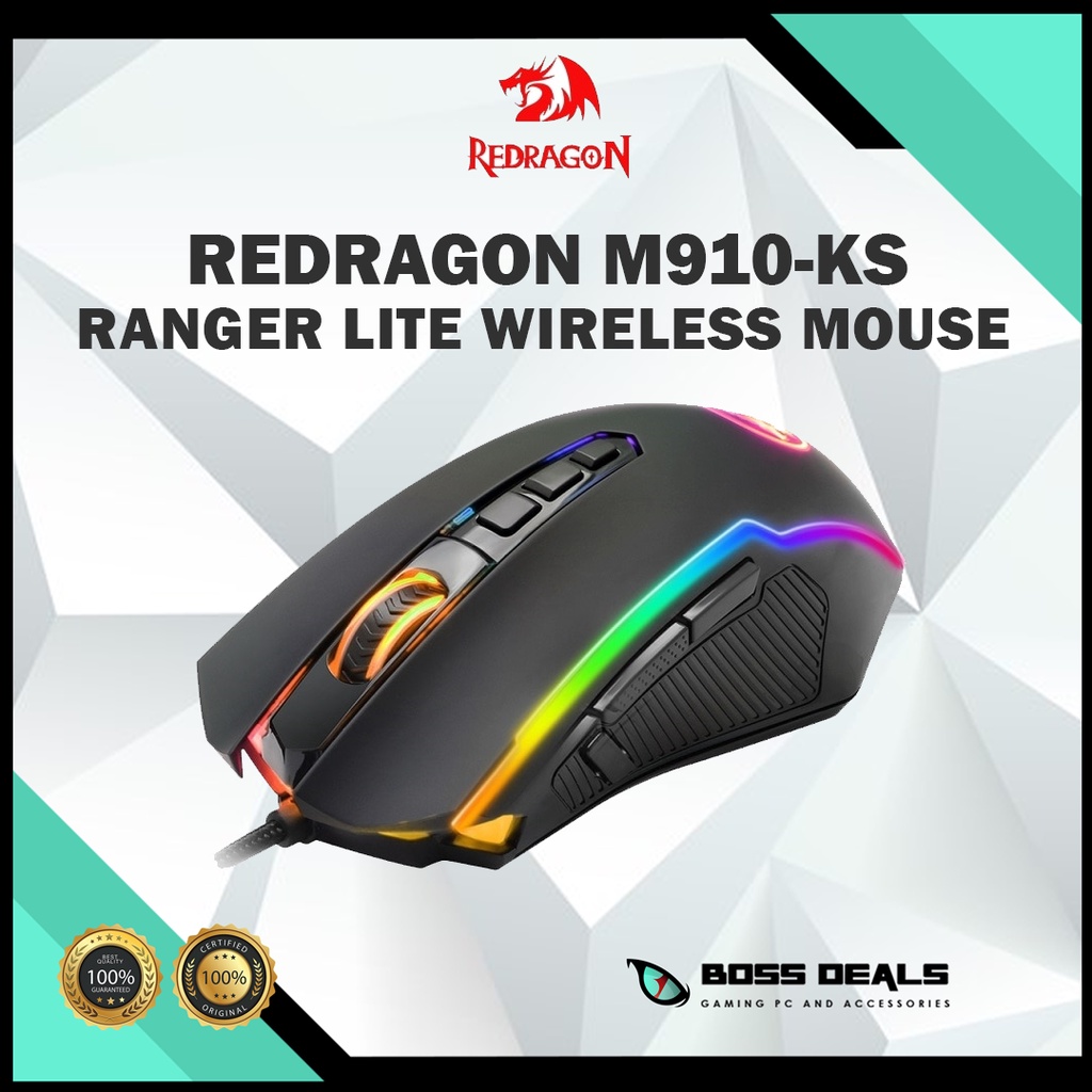 REDRAGON RANGER LITE M910-KS DUAL MODE GAMING MOUSE (WIRED & WIRELESS ...