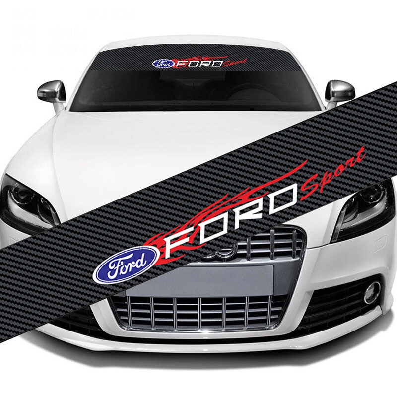 NT|1 Piece Universal Accessories Car Front Windshield Sticker Auto Rear ...