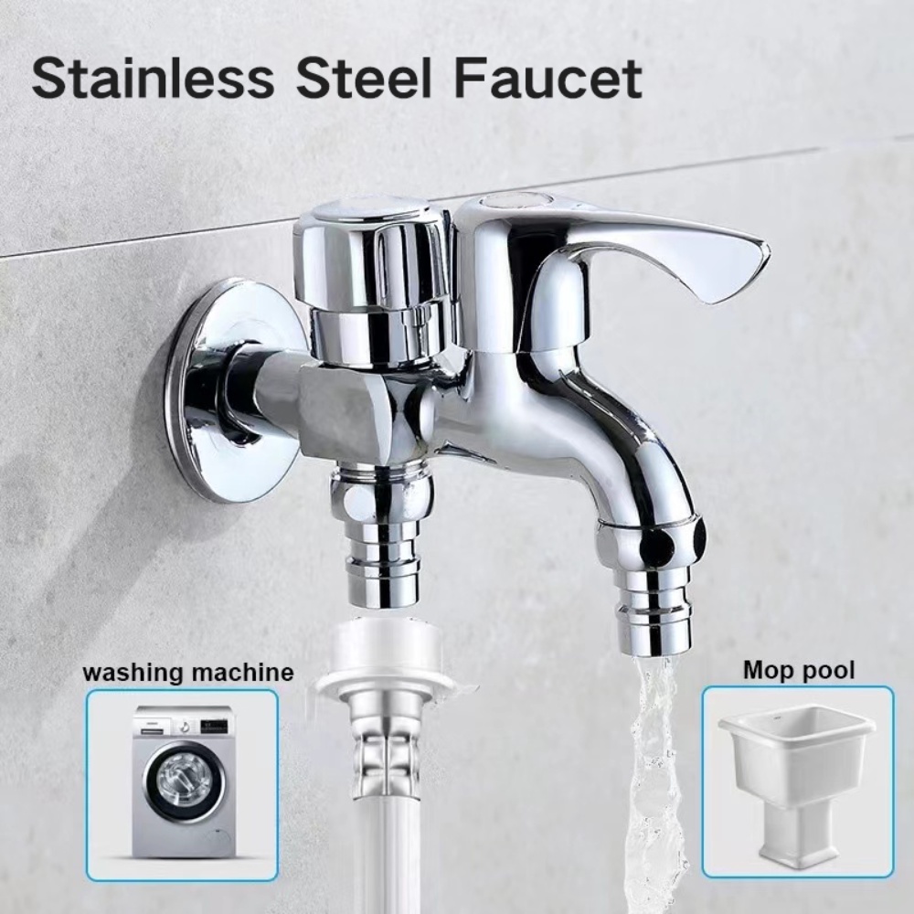 SUS304 Stainless Steel Faucet Washing Machine Dual Purpose Mop Sink ...