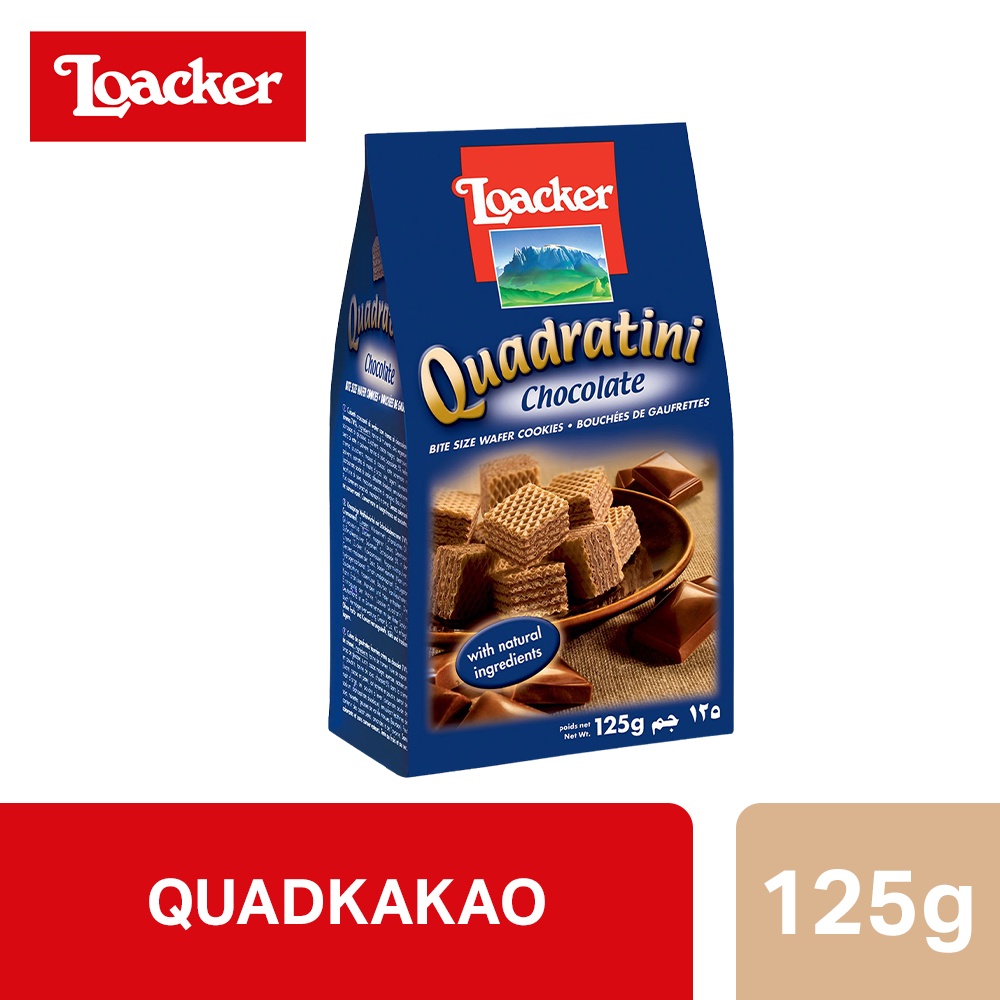 Loacker Quadratini Kakao Chocolate Wafer 125g | Shopee Philippines