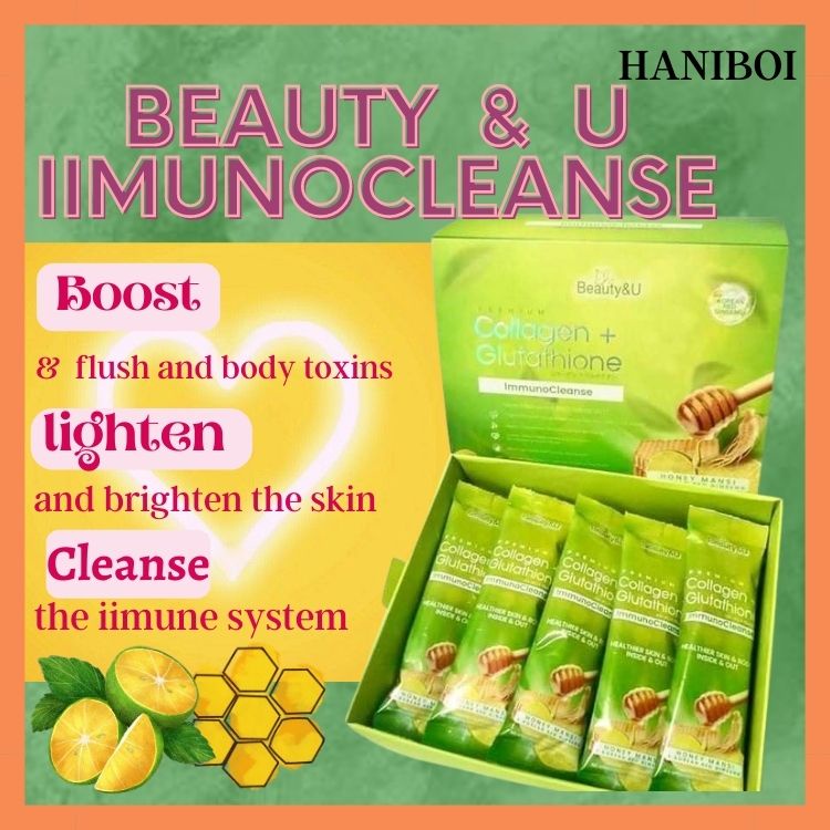 Beauty & U Immuno Cleanse Premium Collagen + Glutathione HoneyMansi ...