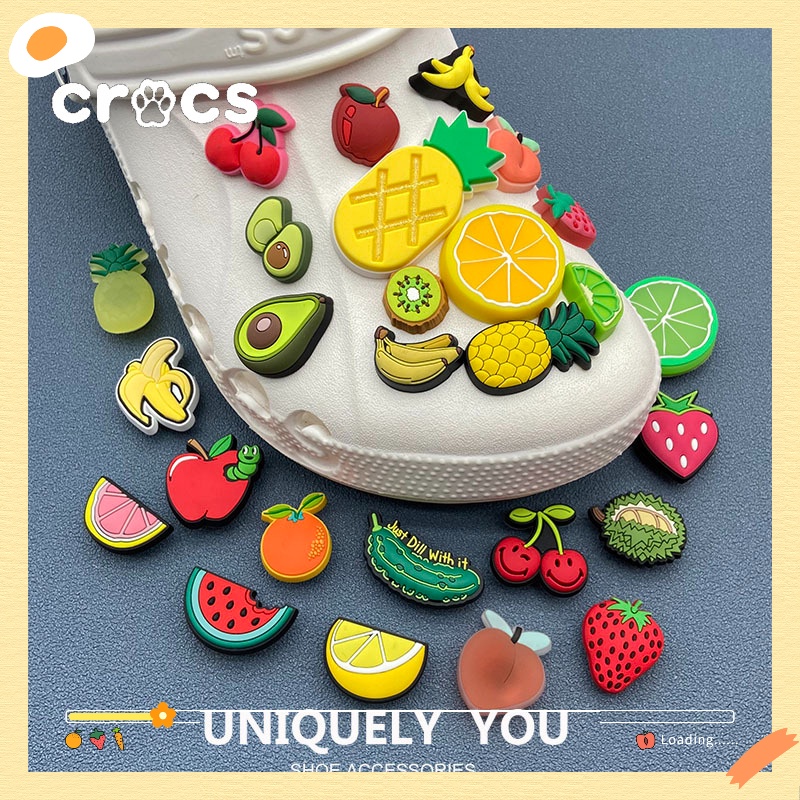 crocs jibbitz charms Pineapple Strawberry Avocado Pattern Food DIY ...