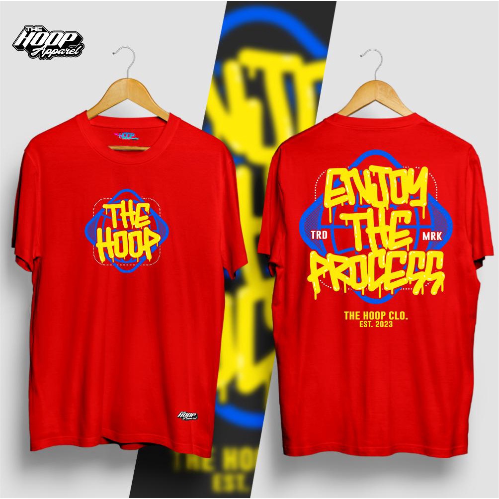 THE HOOP APPAREL SIGNATURE BRAND ENJOY THE PROCESS GRAPHIC COTTON ...