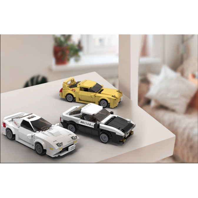 MYBRICKSTORE Technic Speed Initial D Cartoon JDM RX7 FD FC AE86 Tureno ...
