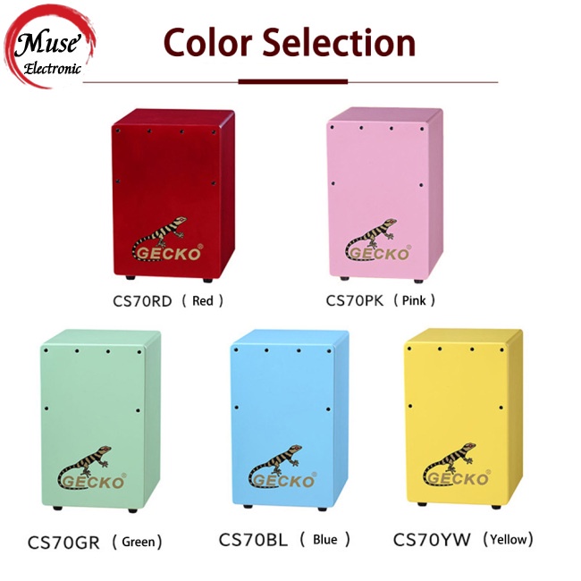 ready stock Children Cajon Box Drum Adjustable Strings Wooden Kids Hand ...