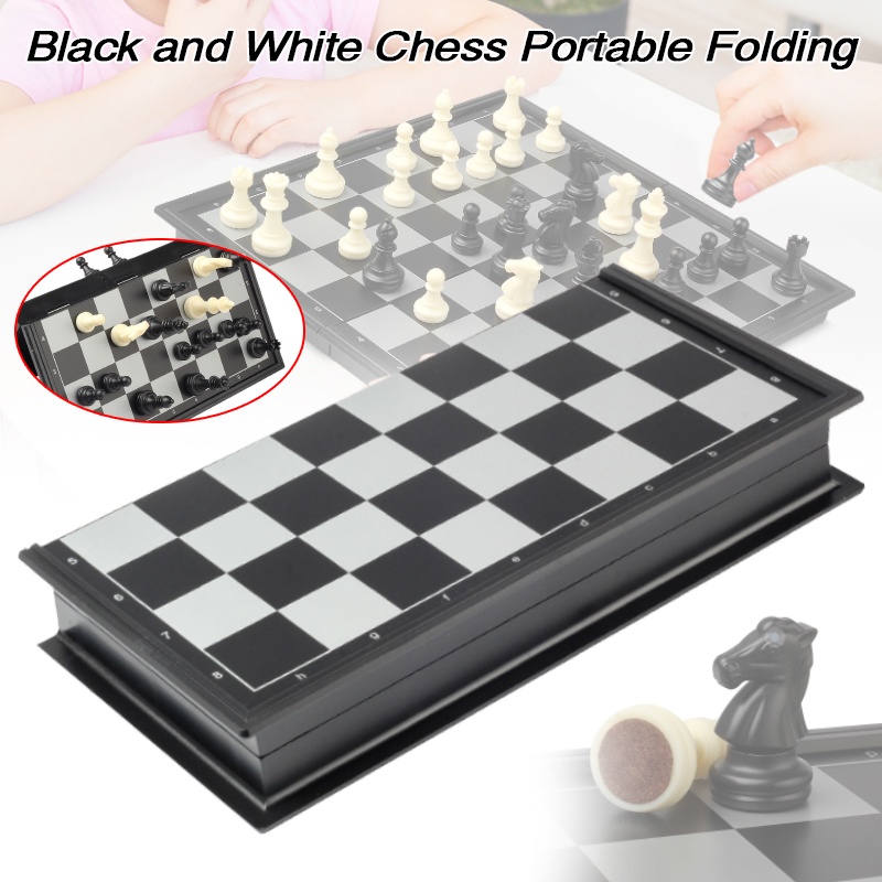 Portable Folding Magnetic International Chess Set Chess Board Chess ...