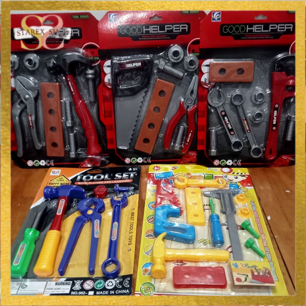 starexshop Carpenter Plumber Tools Set for Kids Toys Pretend Play Set ...