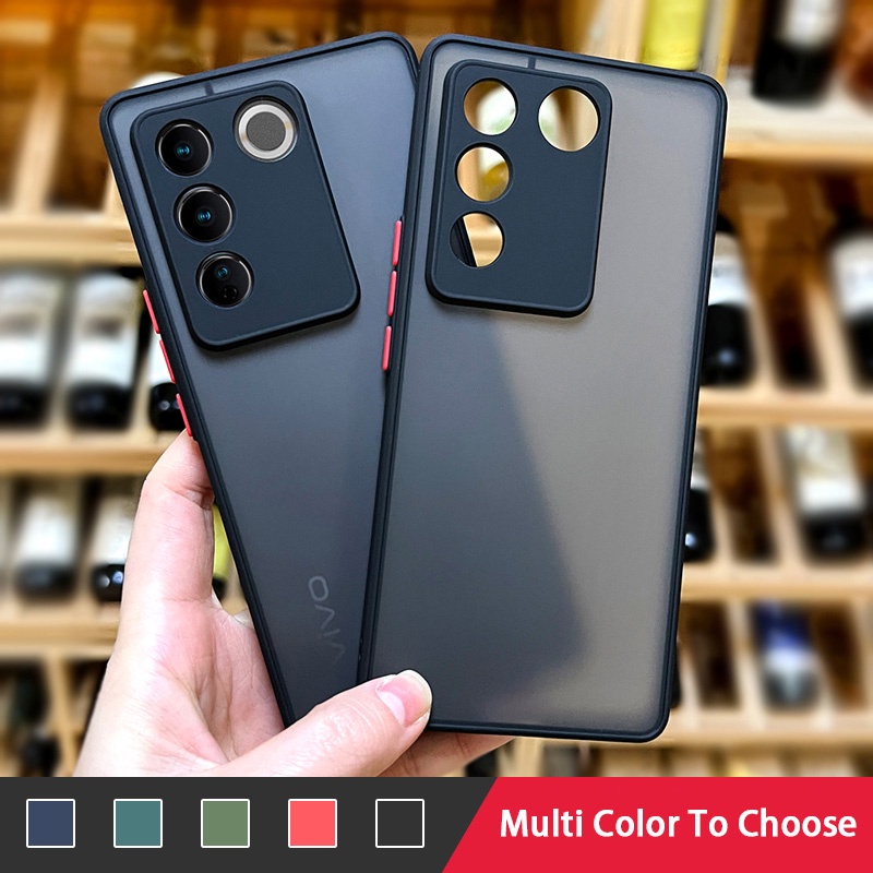 Silicone Matte Transparent Clear Casing For Vivo V27e V27 Pro 4G 5G ...
