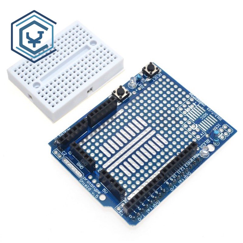 UNO Proto Shield prototype expansion board with SYB-170 mini bread board based For ARDUINO UNO ...