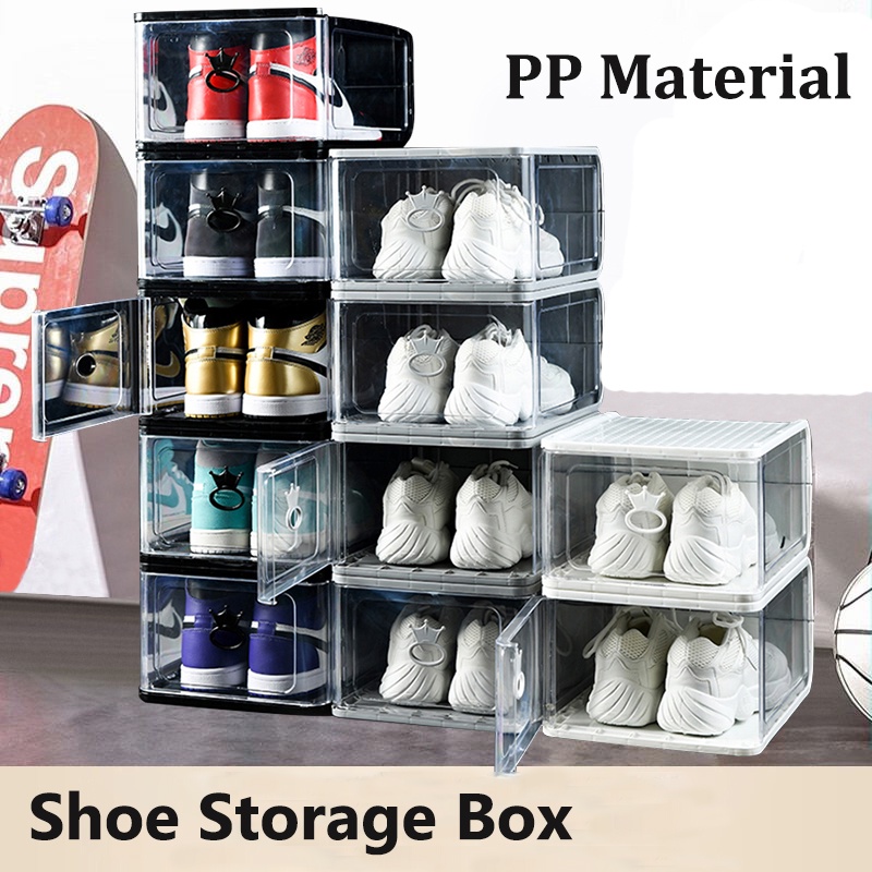 Shoe Box Sneaker Storage Box Transparent Drawer Type Shoe Storage Shoe ...