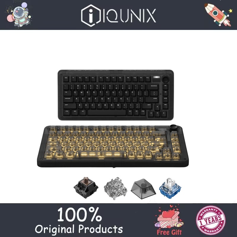 IQUNIX ZX75 Black Samurai wireless game mechanical customized keyboard ...