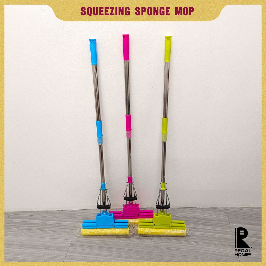 Water Squeezing Absorption Folding Multifunctional Sponge Mop Quick ...