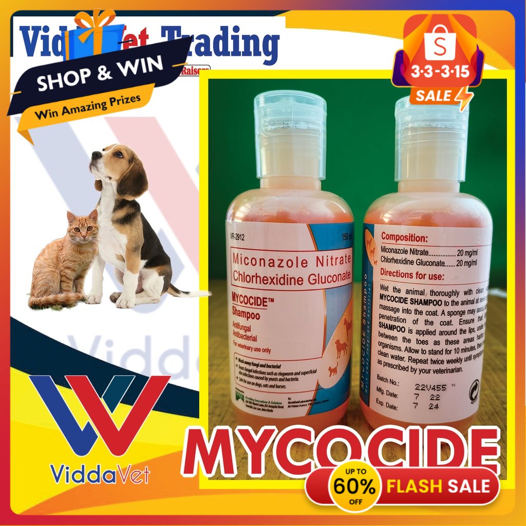 Mycocide for Dogs Cats and Horse 150ml Mycocide Antifungal and ...