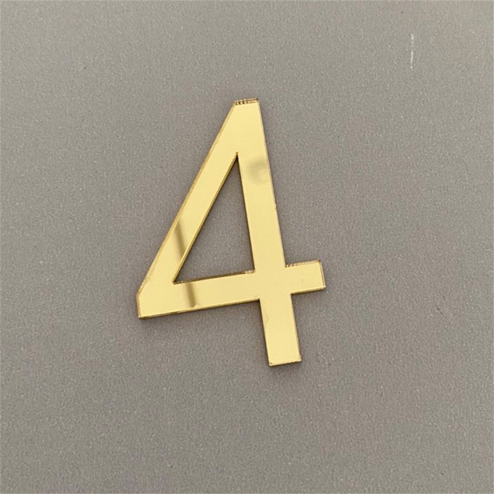 Self-adhesive 3d Numeral Plate Plaque Sign Gate Digits Number Tag Label ...