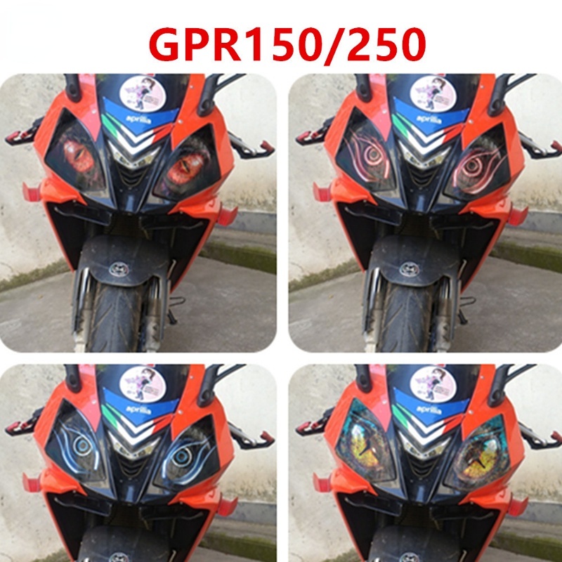 For Aprilia GPR125 GPR150 APR150-V Motorcycle Accessories Front Fairing Headlight Guard Sticker ...