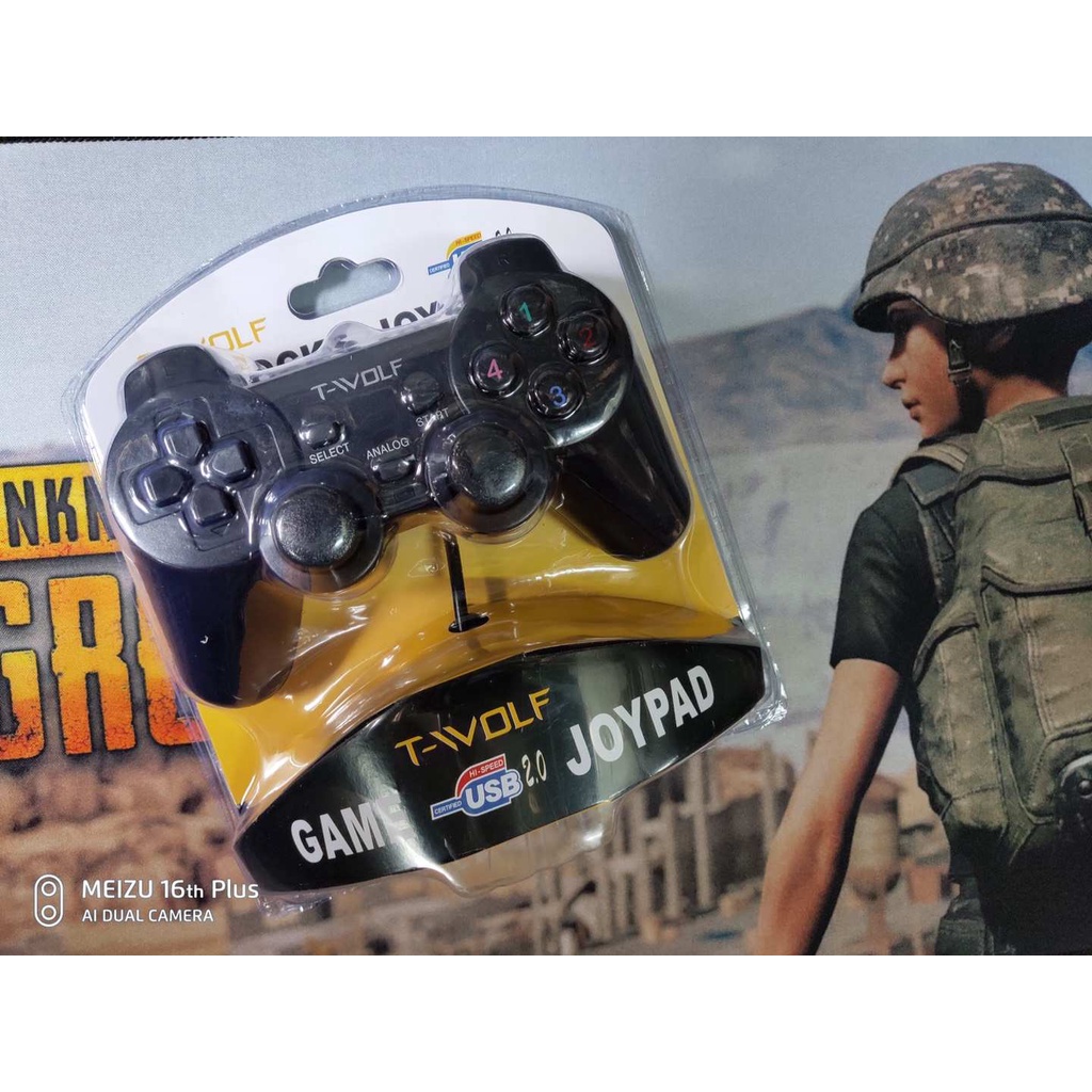 Weird Toys T-WOLF USB wired controller PS2 shape game controller PC ...
