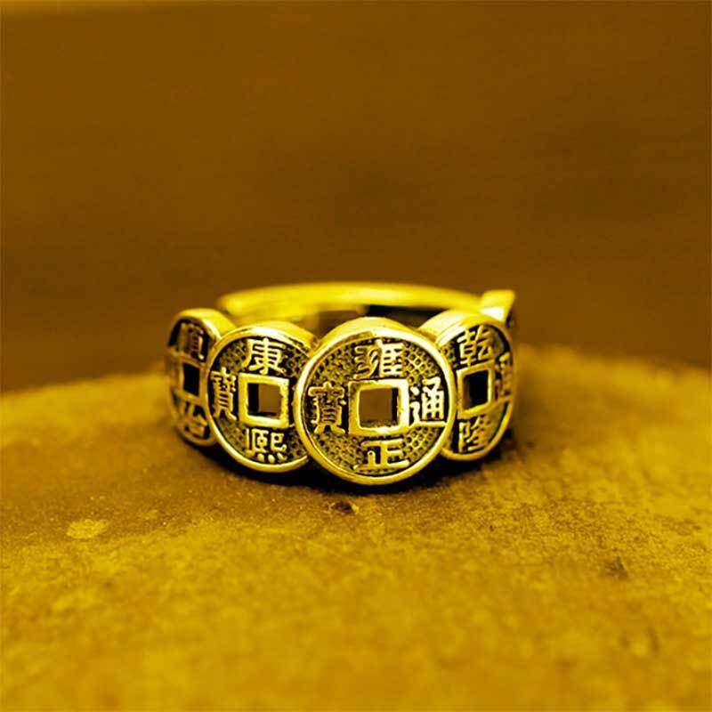 Sand Gold Ring Wrench Ring Adjustable Money Ring Men's and Women's ...