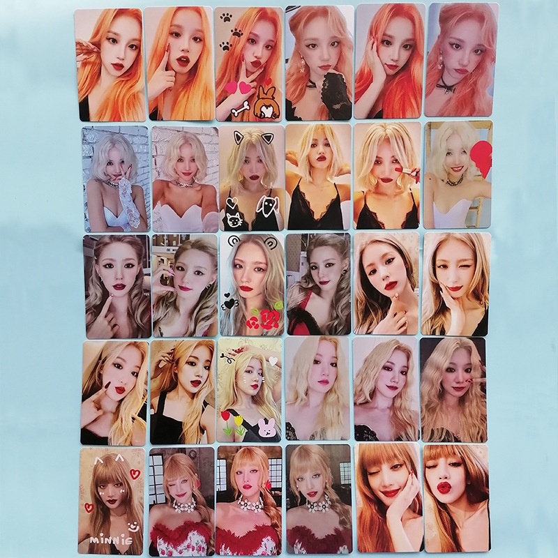 5-6pcs/set (G)I-DLE Photocards YUQI SHUHUA SOYEON MIYEON MINNIE GIDLE ...