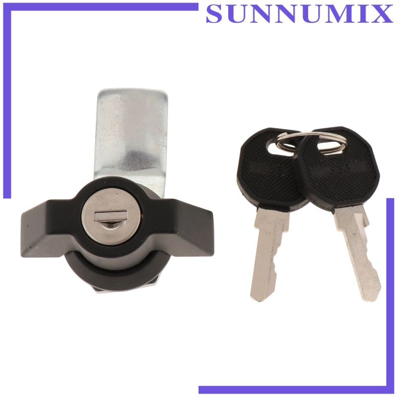 [Sunnimix] Locking Rotation Handle Cabinet Garage Door Lock w/Key ...
