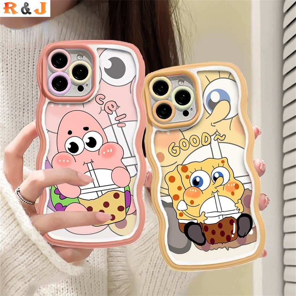 SpongeBob Case OPPO A17 A57 2022 A15 A16 A16K A54 A12 A5S A7 A94 A93 ...
