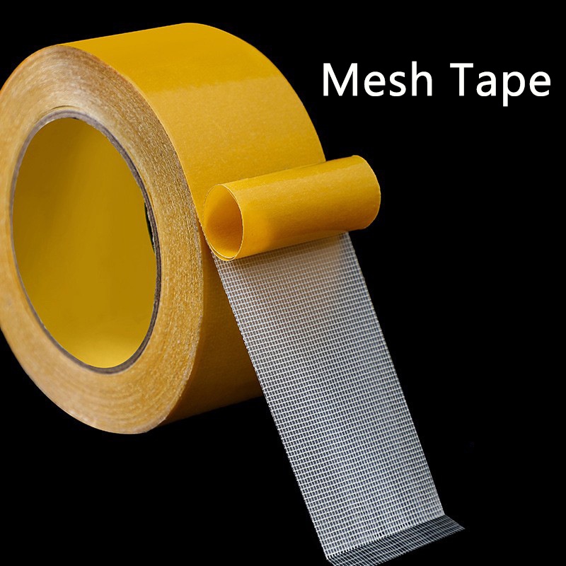 Strong Adhesive Mesh Tape Double-sides Transparent Sofa Carpet Grid ...