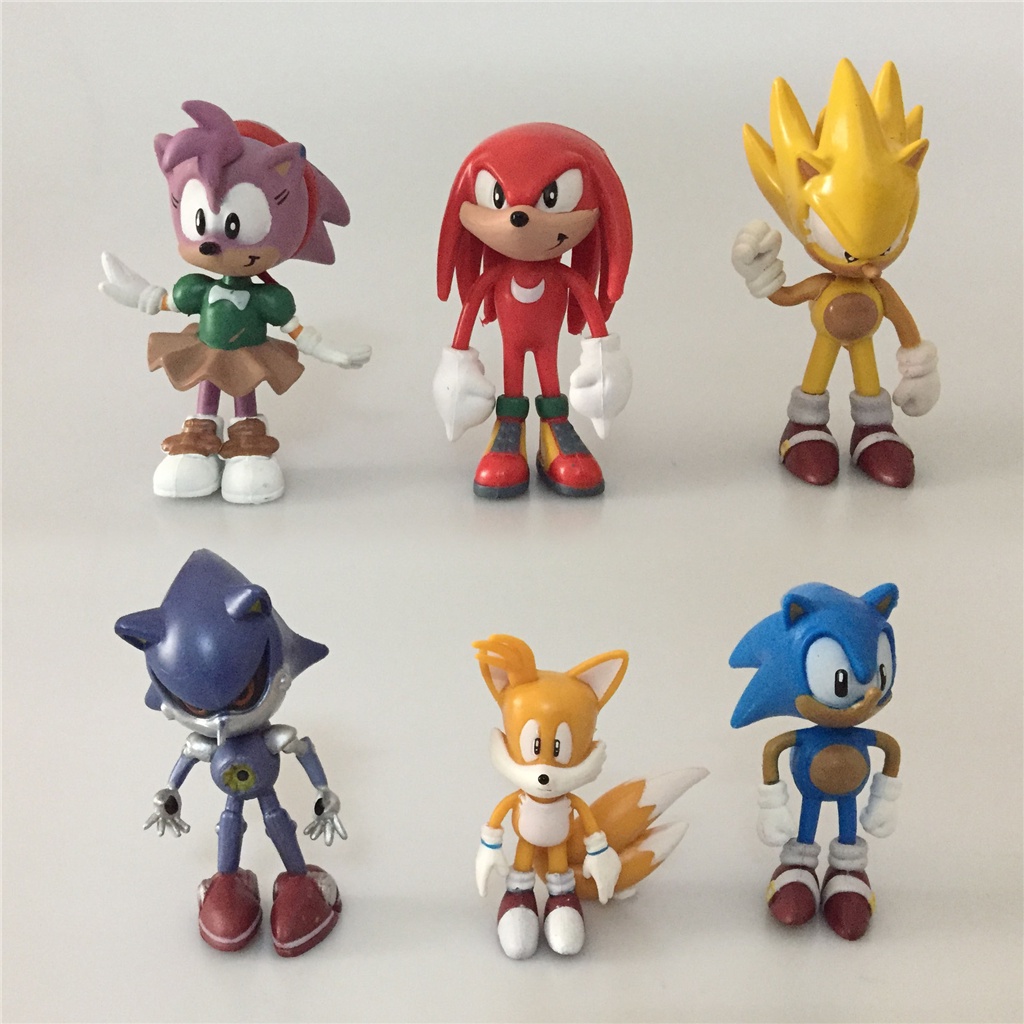 PSP Game Sonic 6pcs/set Hypersonic PVC Figure Toys | Shopee Philippines