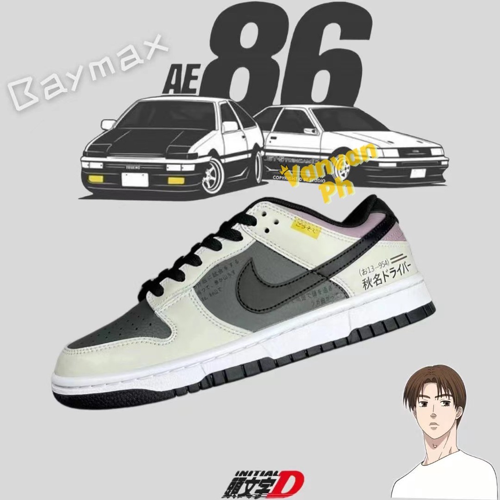 New!! DUNK SB LOW X Trueno AE86 Initial D Sport Shoes for Men | Shopee ...