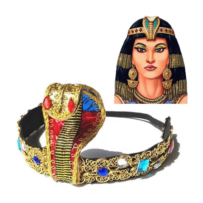 Snake Shaped Headpiece Cleopatra Headdress Egypt Queen Hair Accessories ...