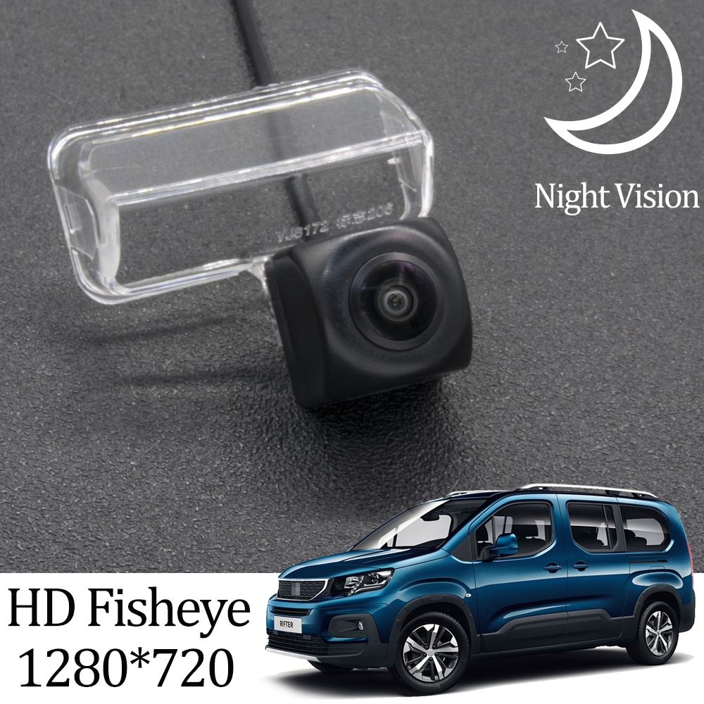 HD Starlight night vision CCD 12V 1280*720 Fisheye Rear View Camera For ...