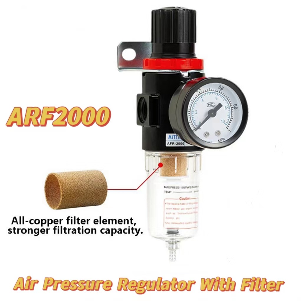 AFR2000 Pneumatic Air Compressor Pressure Regulator Oil Water Separator ...