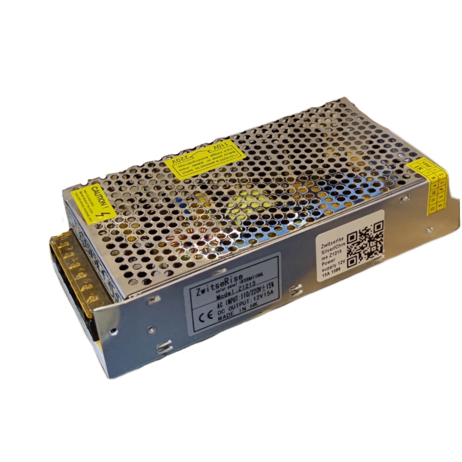 Grippes Power Supply 12V 15A , Regulated Output 12VDC 15A Input 220V ...