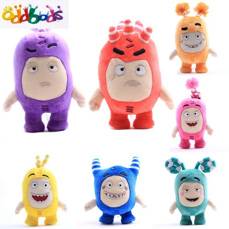 Oddbods Plush 18cm Soft Cuddly Toy Newt Bubbles Pogo Zee Jeff Fuse ...
