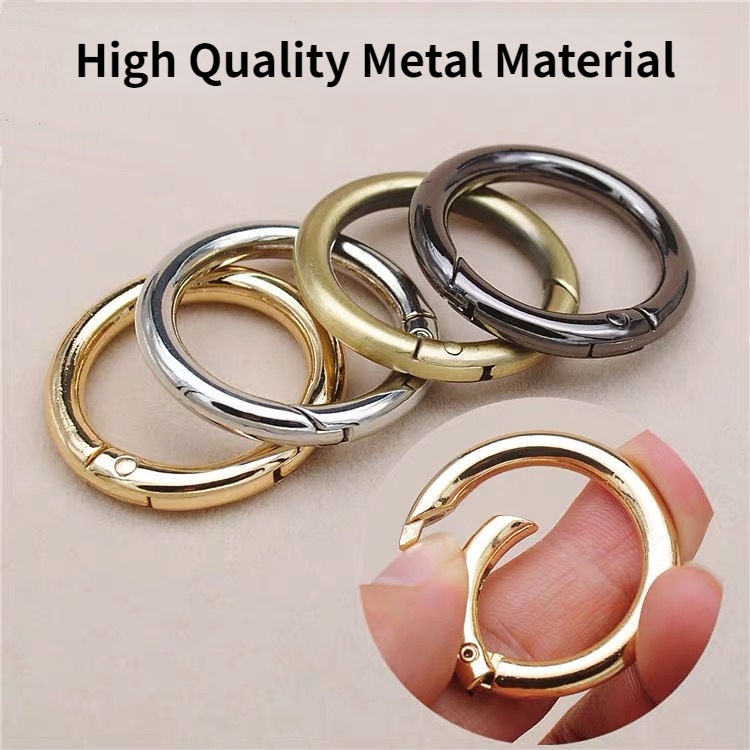 4pcs Set Metal Ring Spring Buckle Bag Buckle Bag Accessories Ring Clasp ...