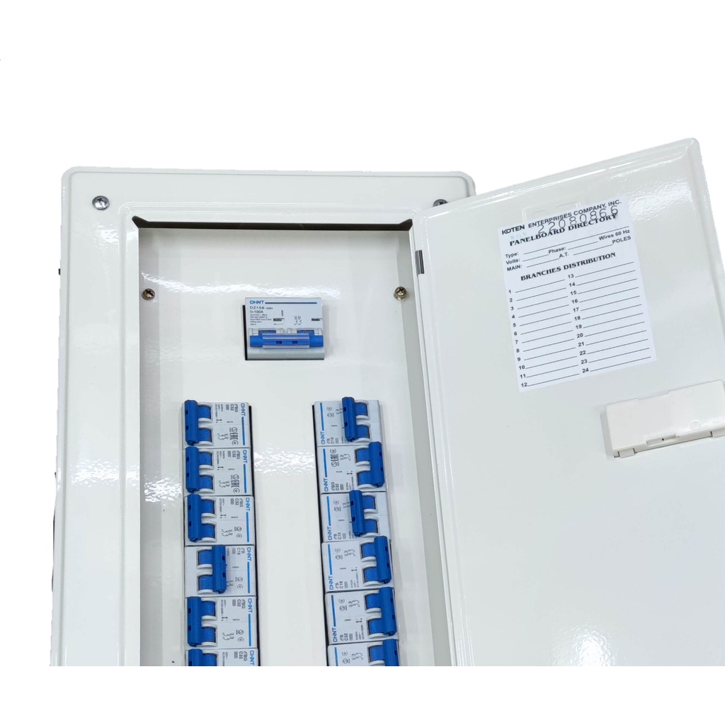 Koten Panel Board 14 Branches Miniature with 100A 2 Pole Main and 14 ...