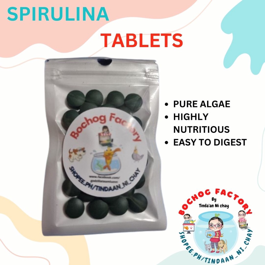 Highly Nutritious Spirulina Pure Tablets Algae For Fish Immune And ...