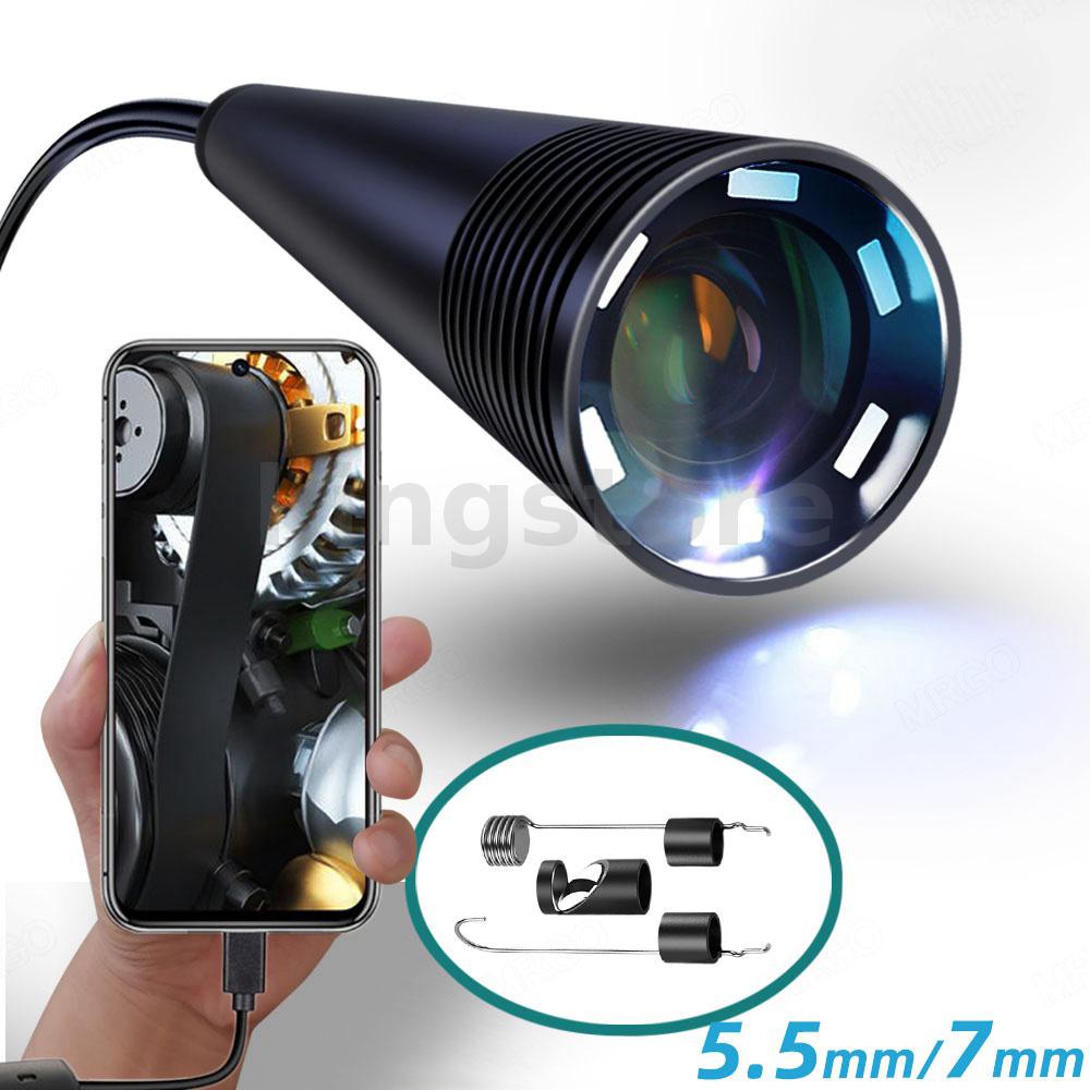 5mm 7mm Mobile Probe Borescope Camera Inspection Endoscopic For Android ...