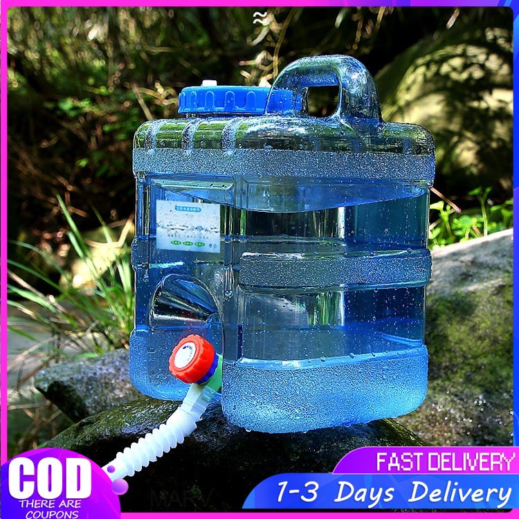 COD】Car Water Bucket with Faucet Water Tank Water Storage Buc Household ...